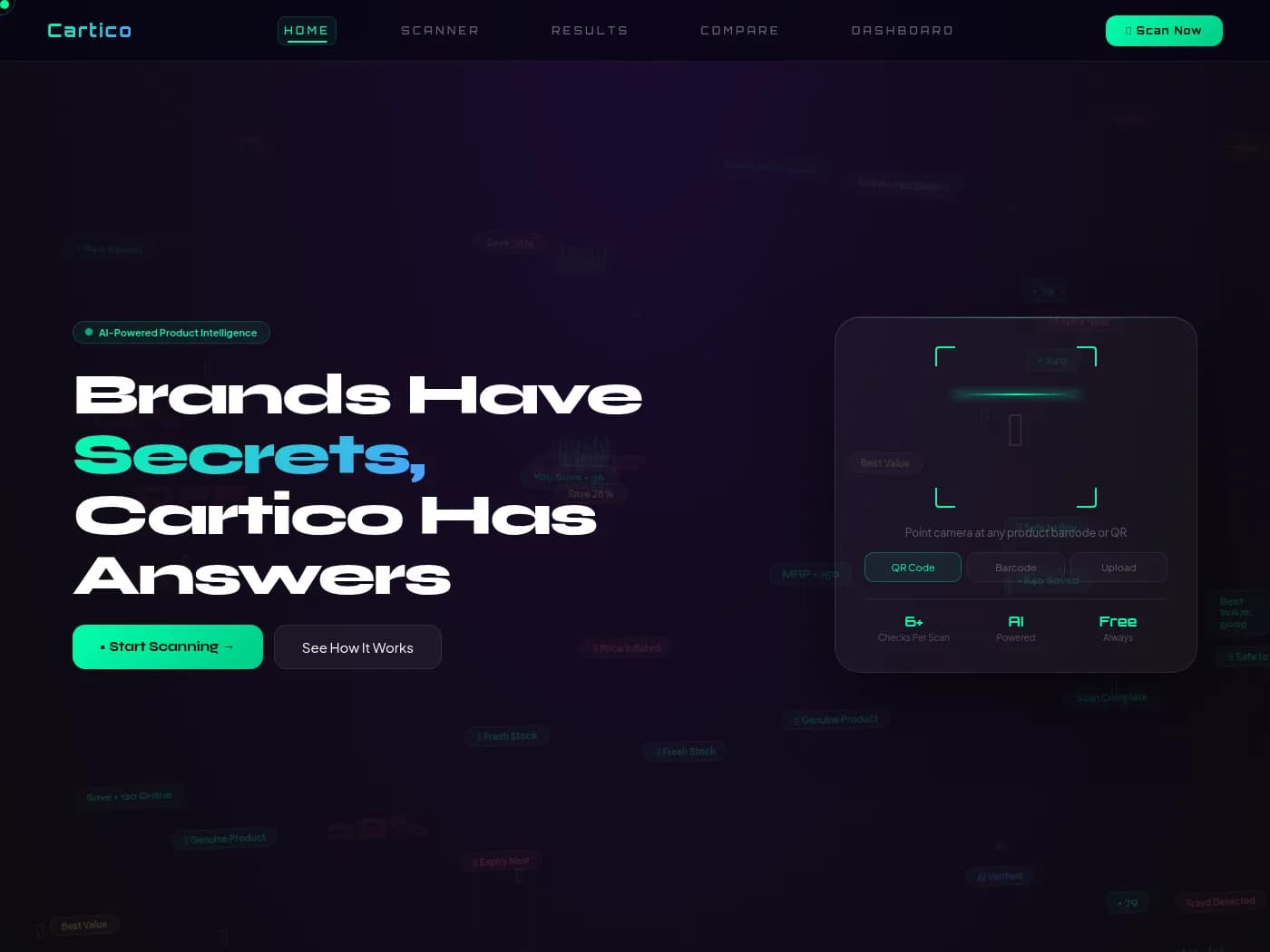 Cartico Product Scanner