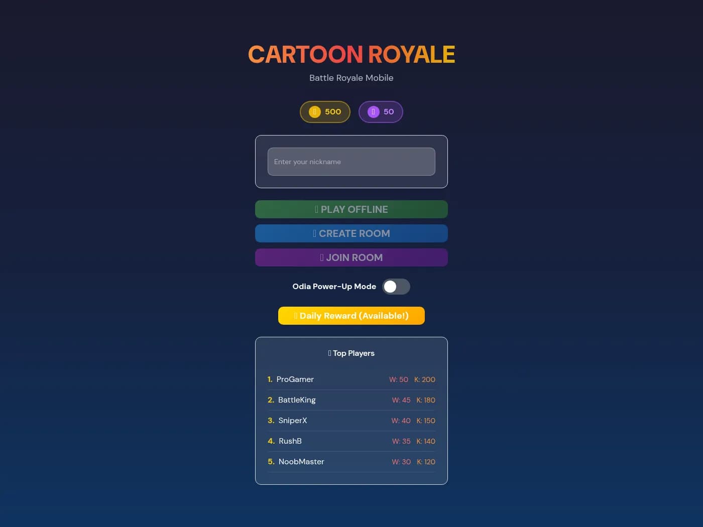 Cartoon Royale Shooter