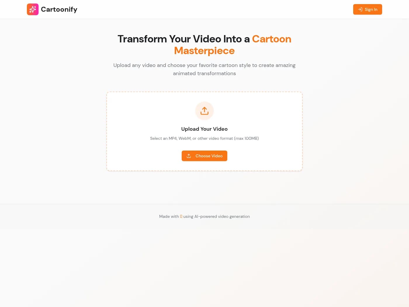 Cartoonify My Video