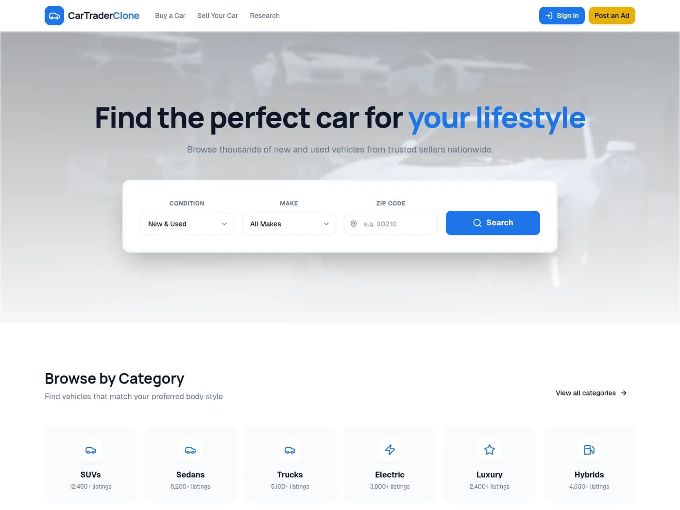 CarTrader Clone