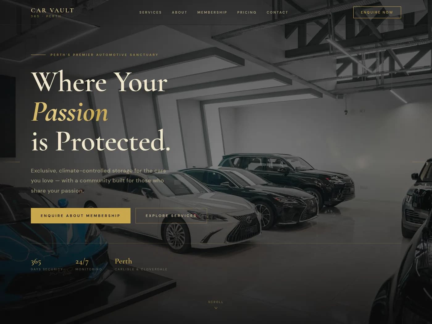 CarVault Luxe Landing