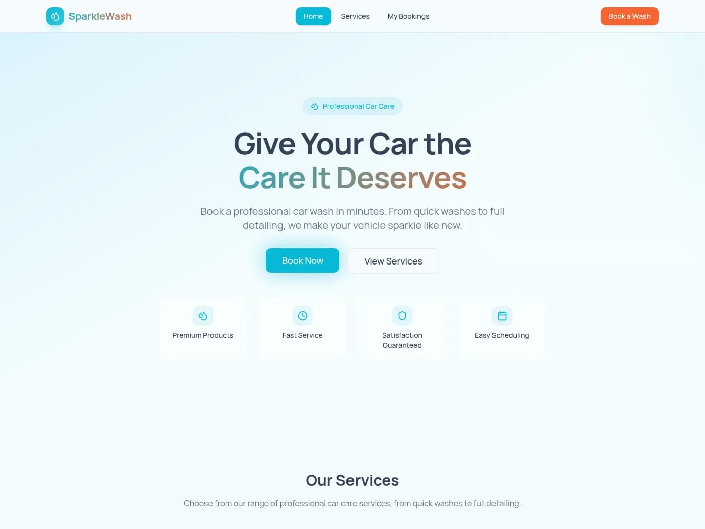 Carwash Scheduler
