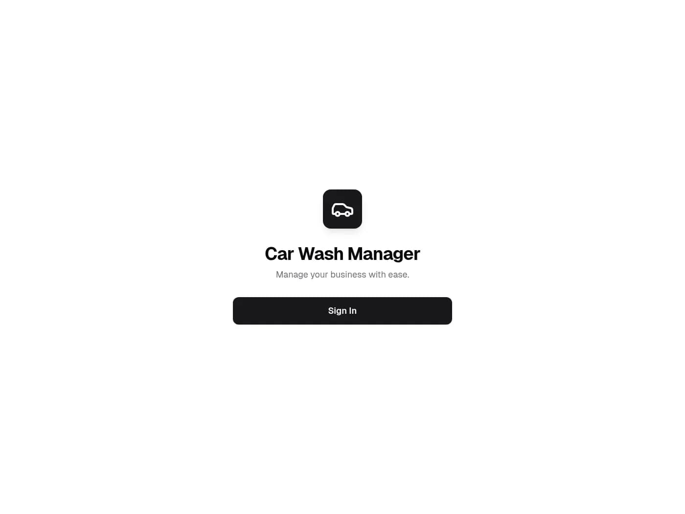 Car Wash Biz Manager