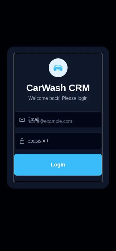 CarWash CRM Suite