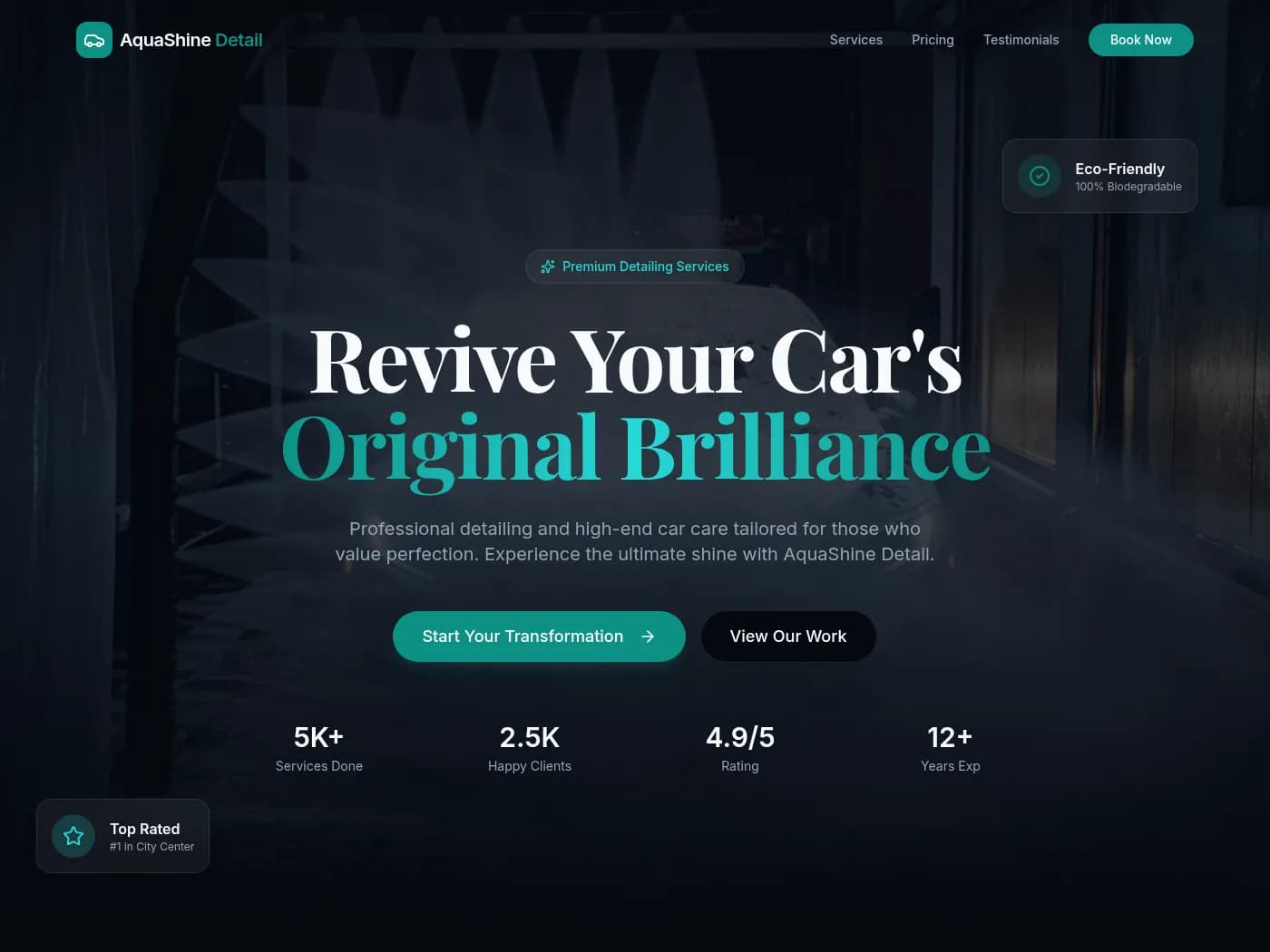 CarWash Landing Page