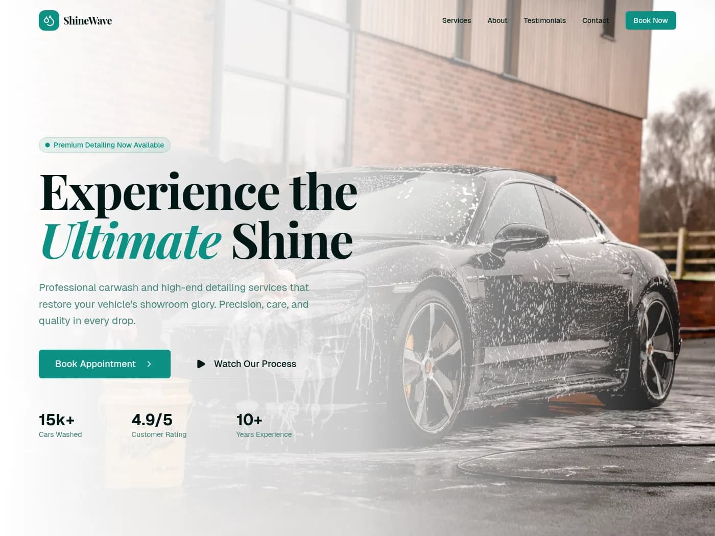 ShineWave Carwash Site
