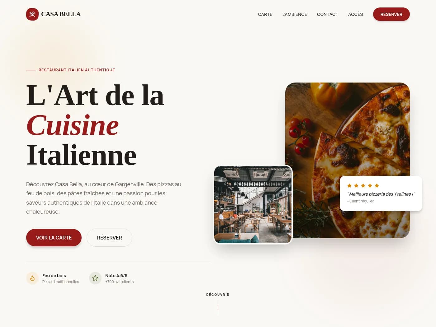 Casa Bella Restaurant Site