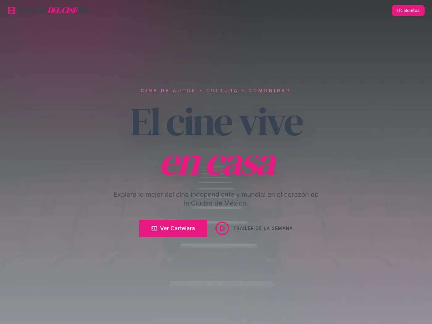 La Casa del Cine MX Site