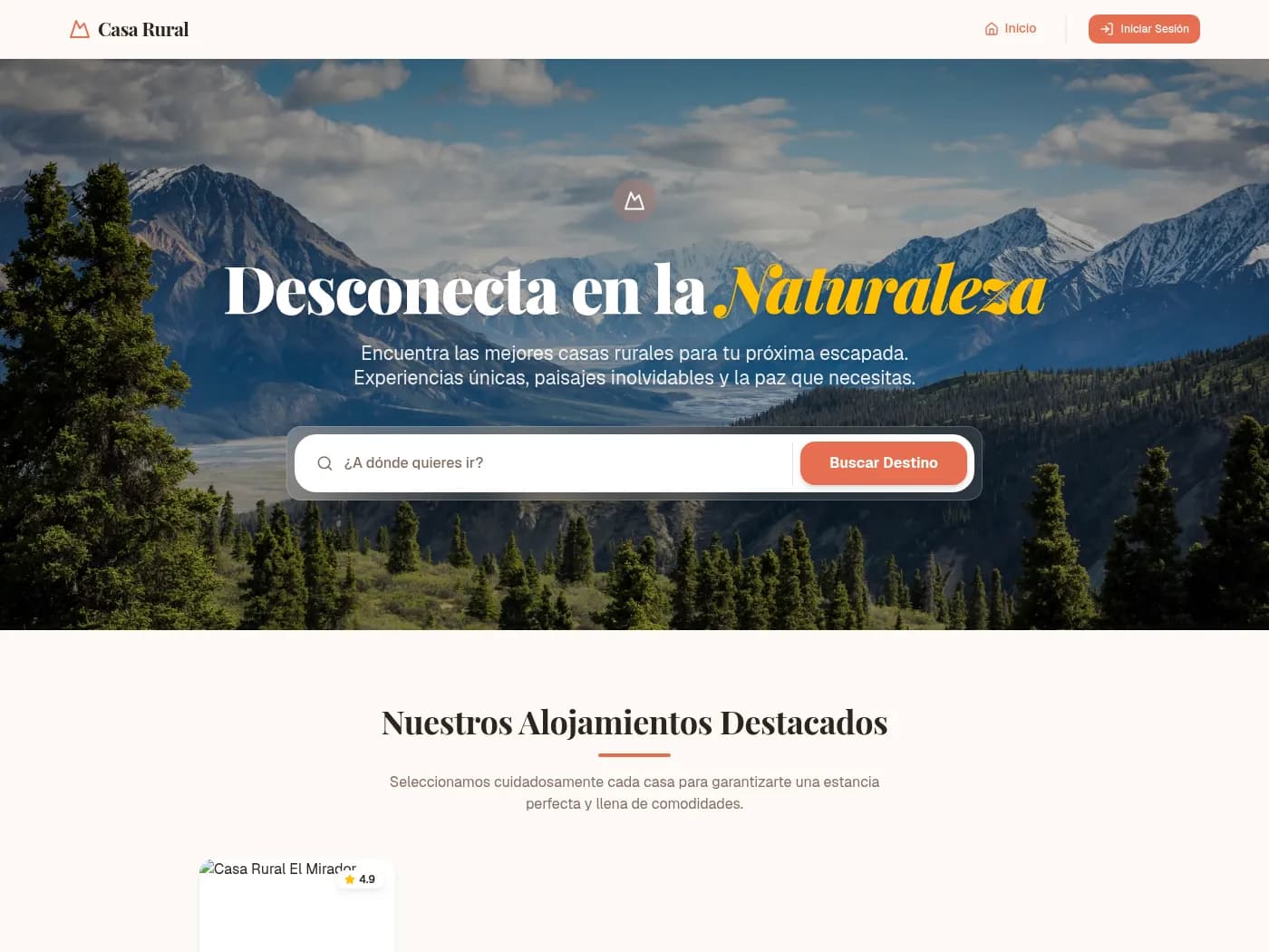 Casa Rural Booking Web