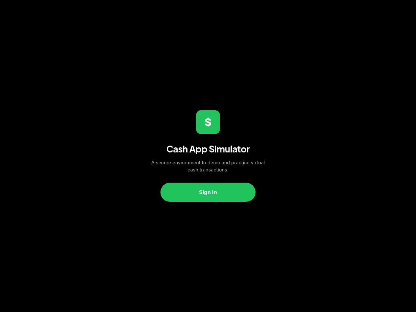 Cash App Simulator