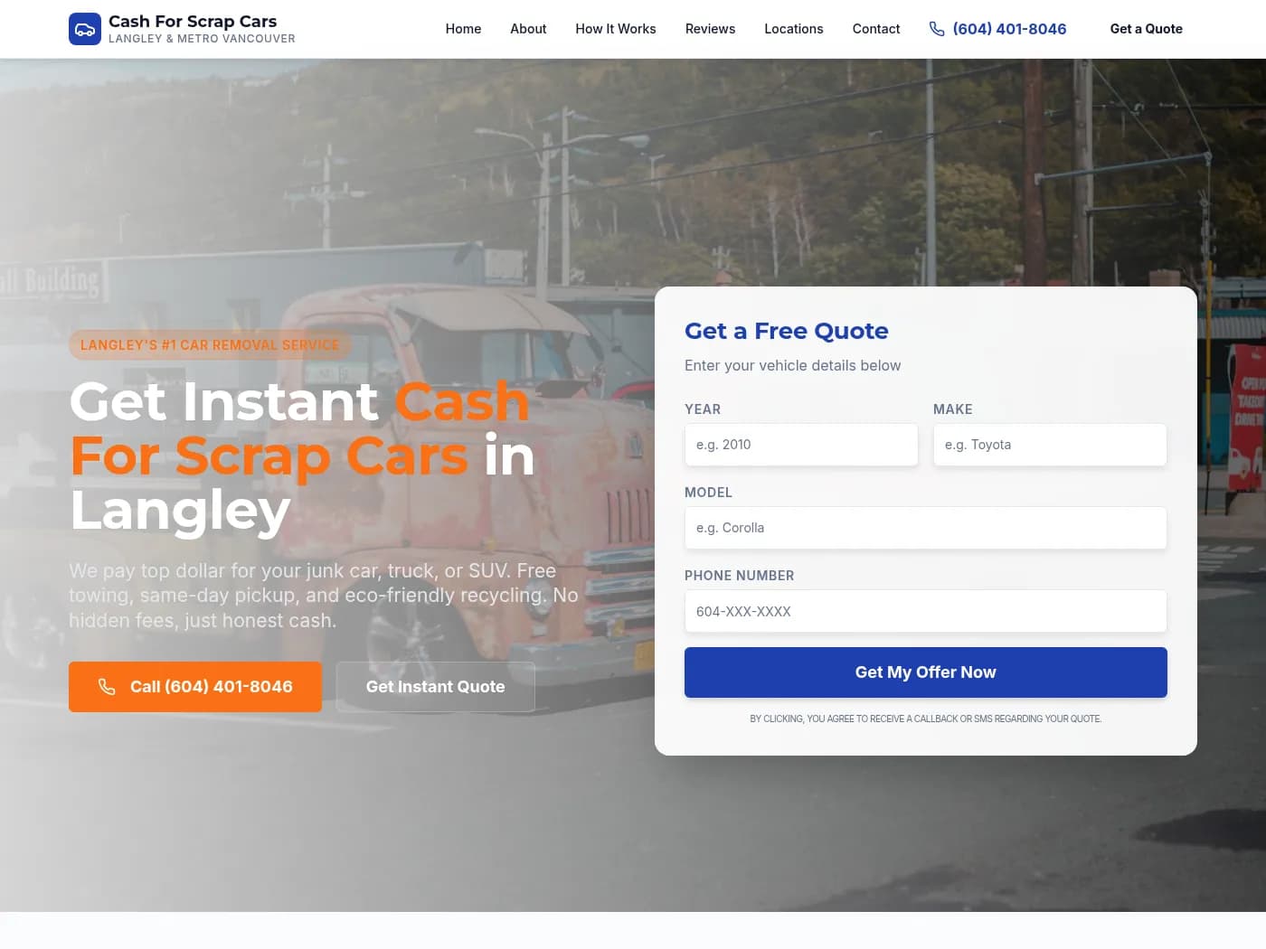 Cash For Scrap Cars Site