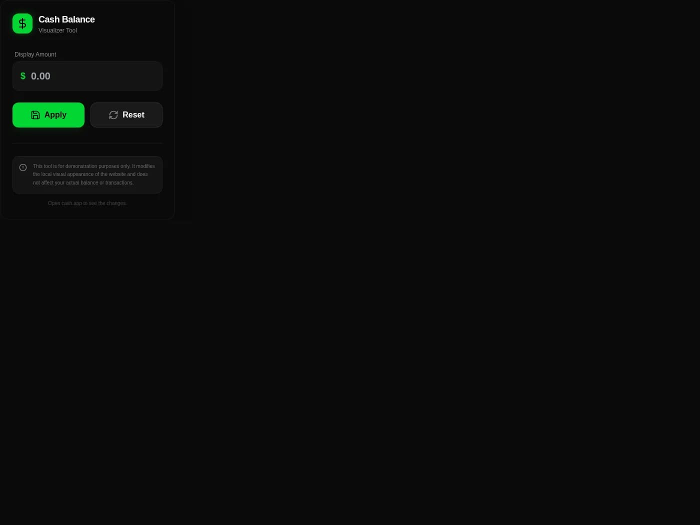 Cash App Balance Visualizer