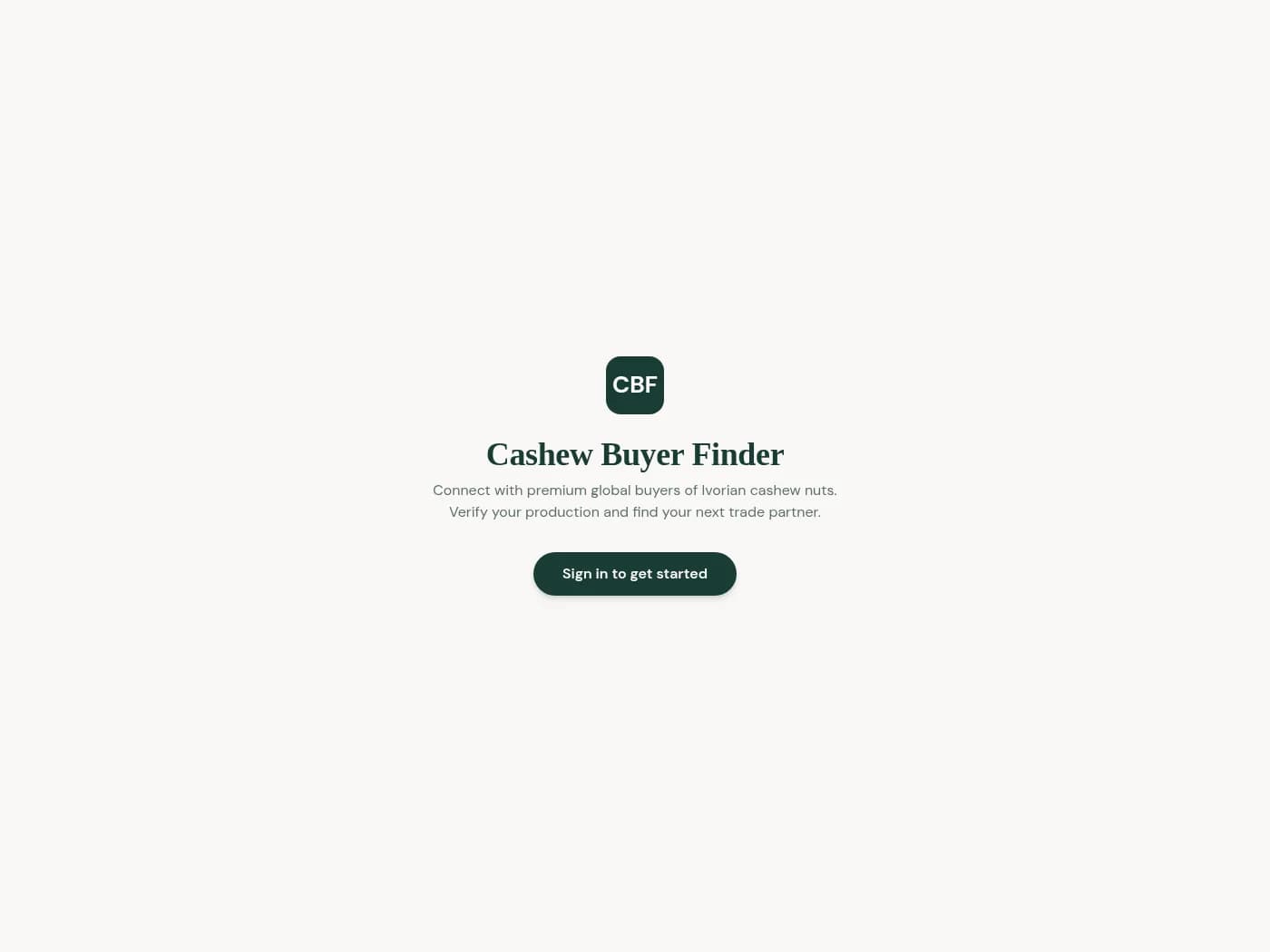 Cashew Buyer Finder