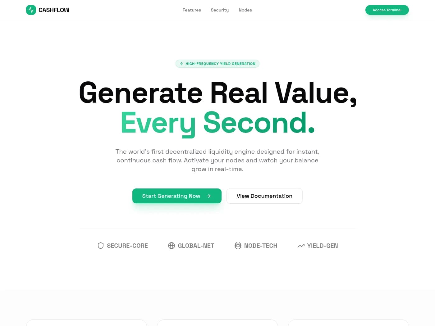 CashFlow Generator Site