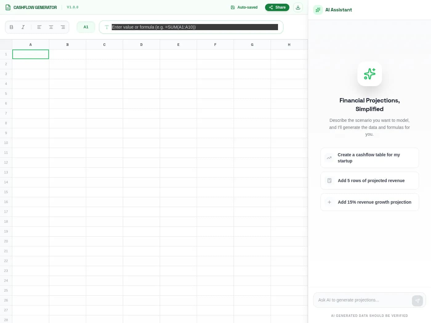 CashFlow Generator