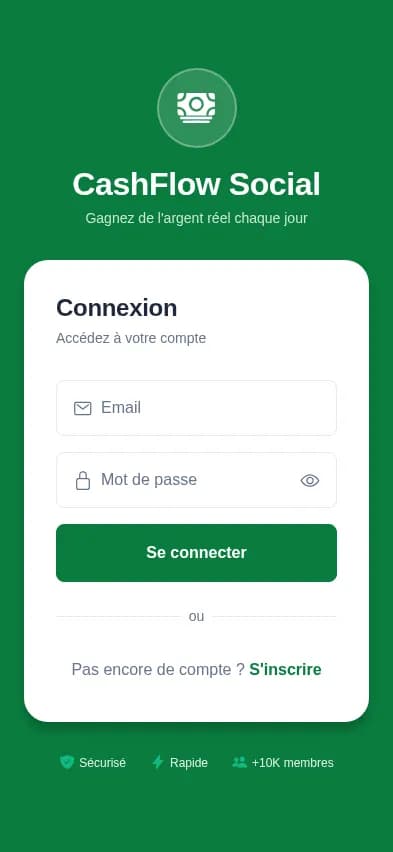 CashFlow Social App