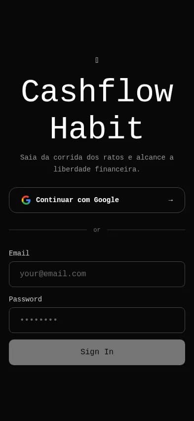 Cashflow Habit Tracker