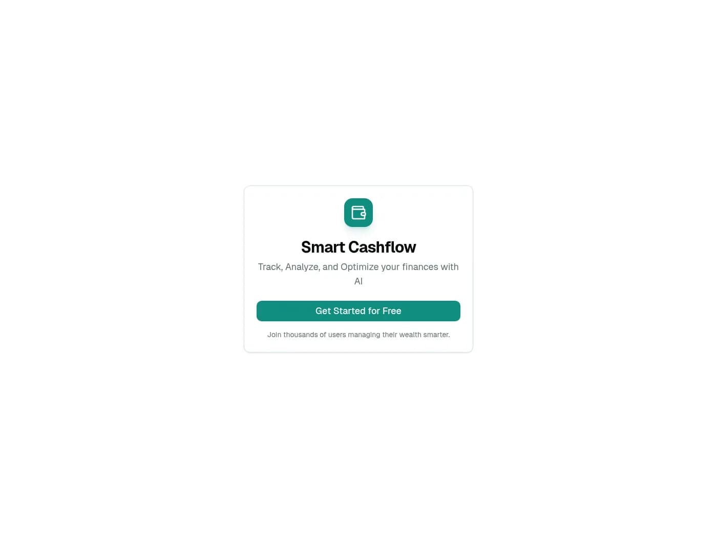 Smart Cashflow Tracker