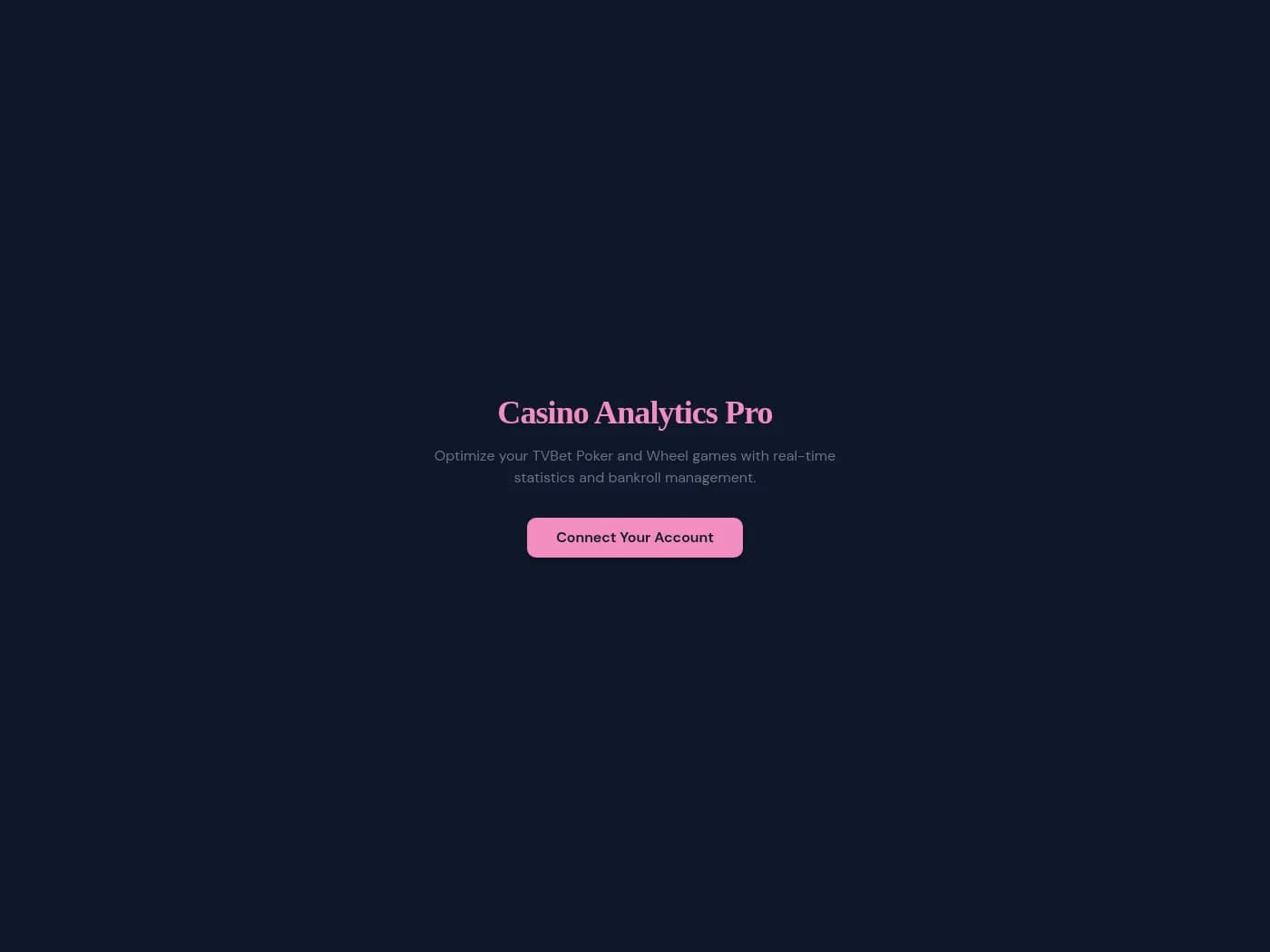 Casino Analytics Pro