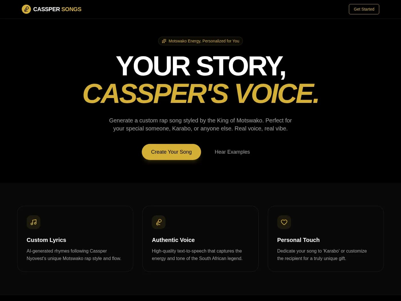 Cassper Song Generator