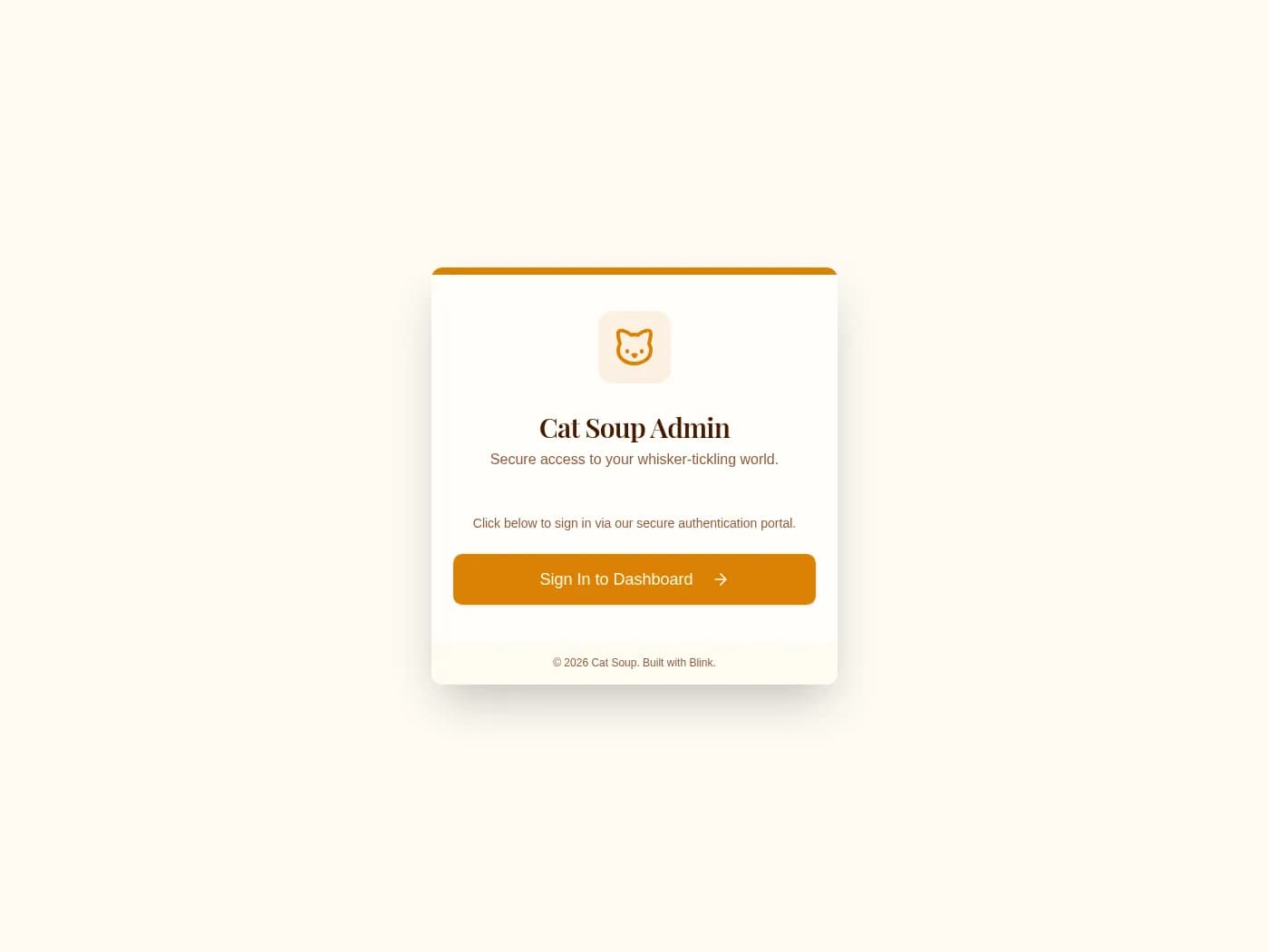 Cat Soup Admin Panel