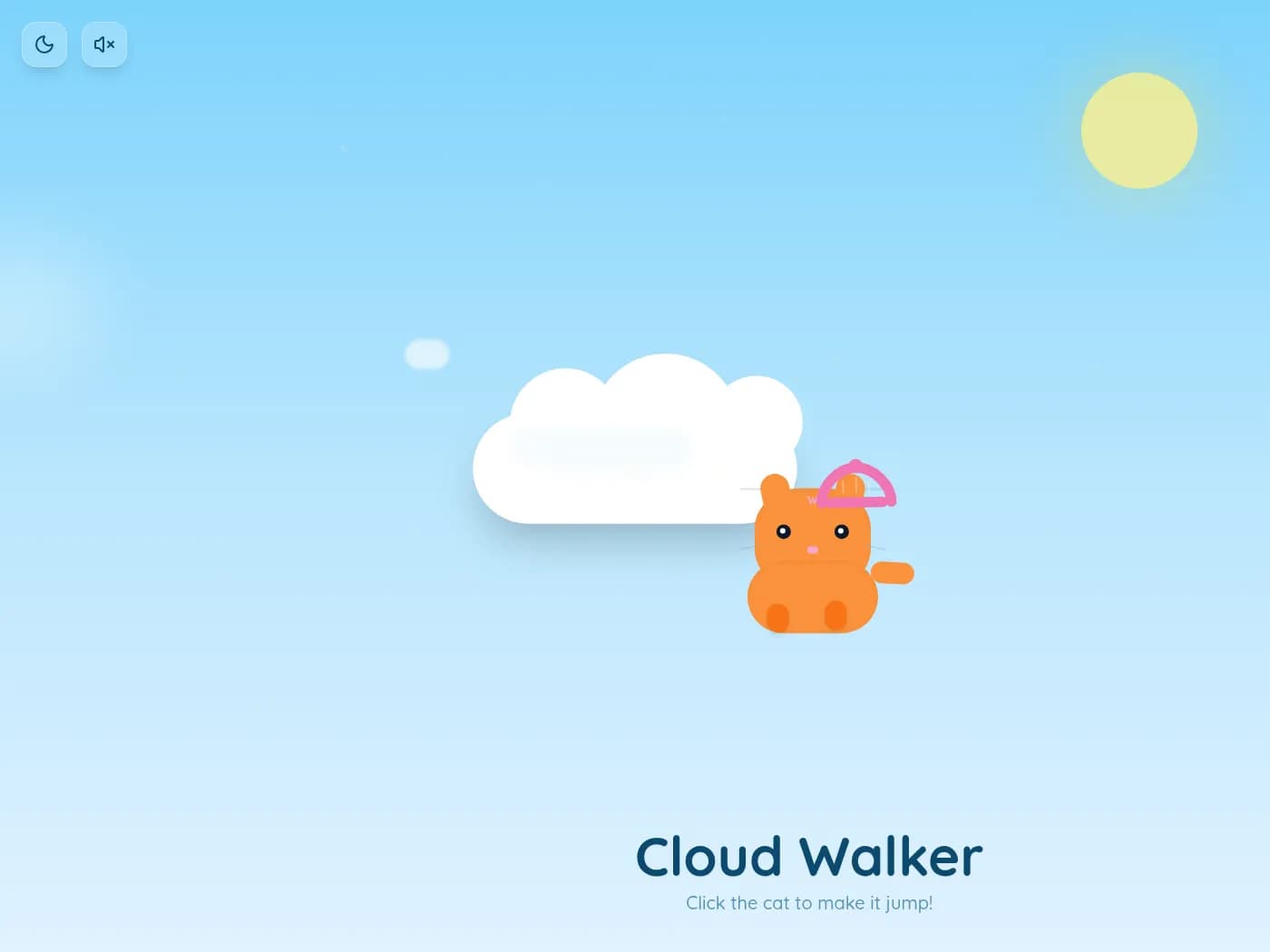 Beanie Cat Cloud Walk