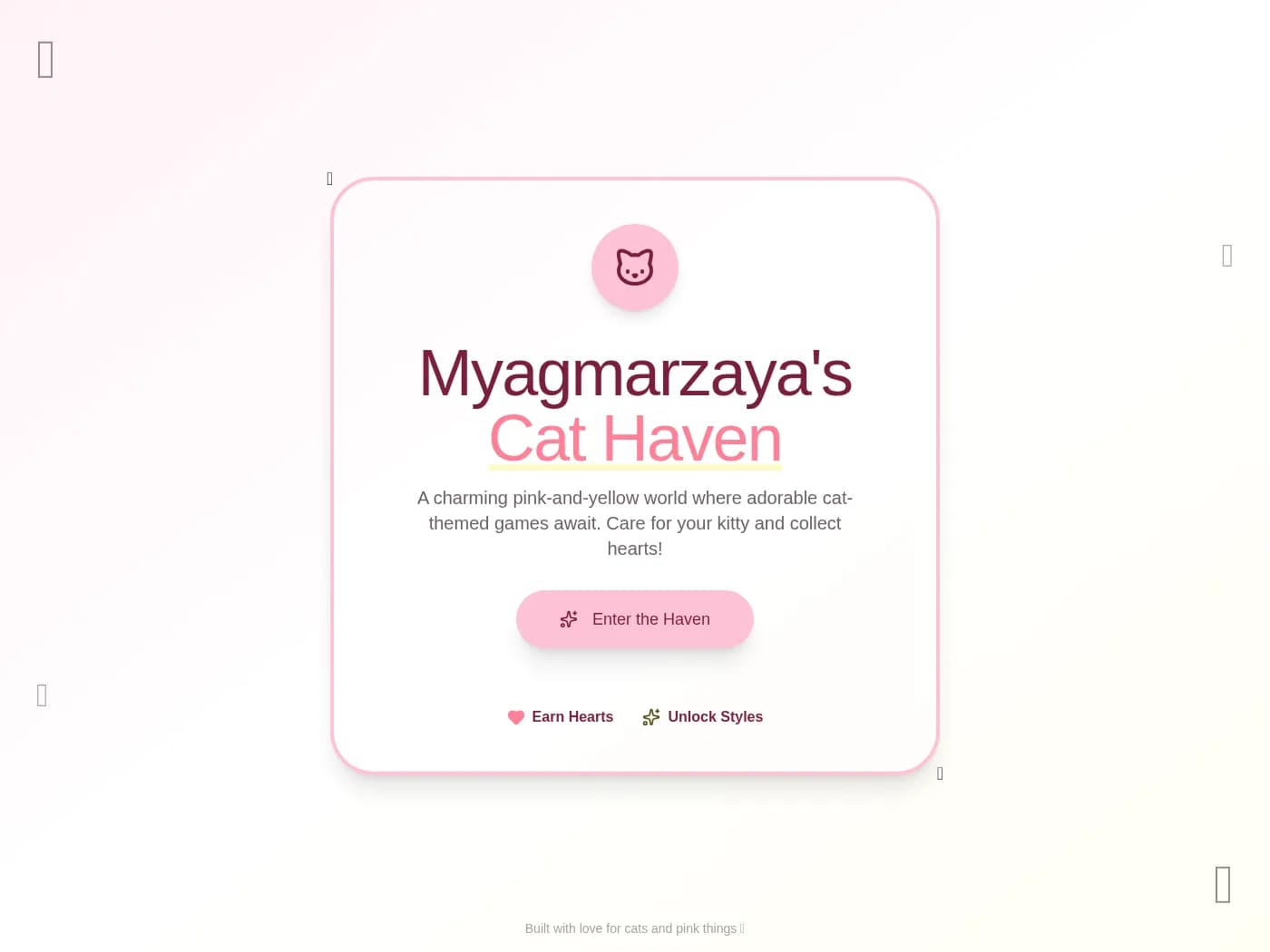 Myagmarzaya's Cat Haven
