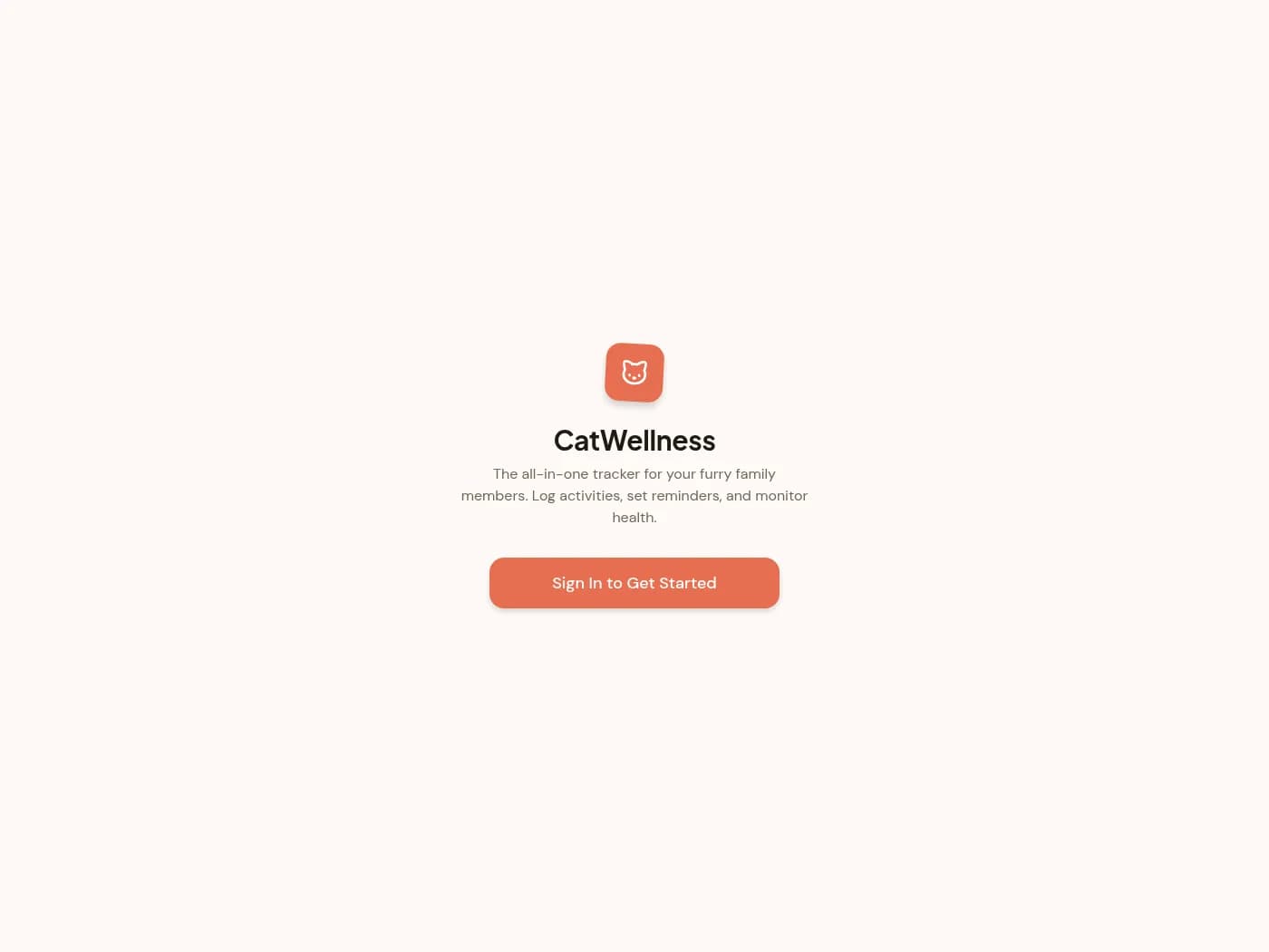 CatWellness Tracker