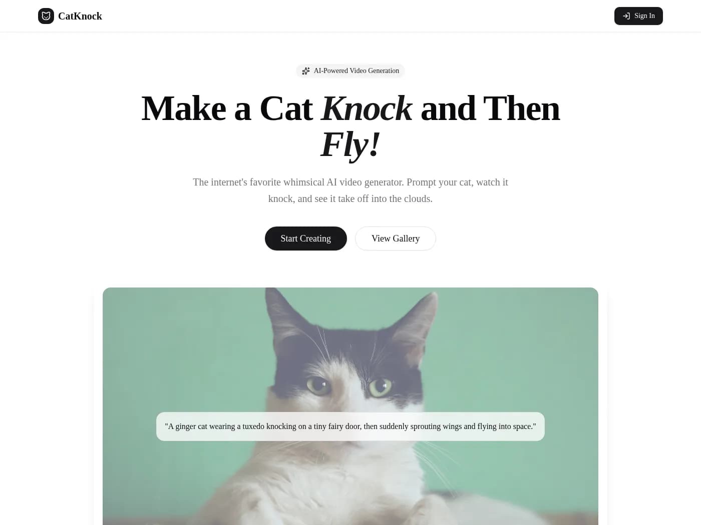 Cat Knock Video Maker
