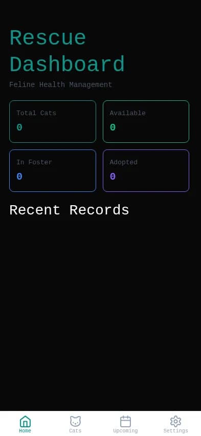 Cat Rescue Medical Tracker