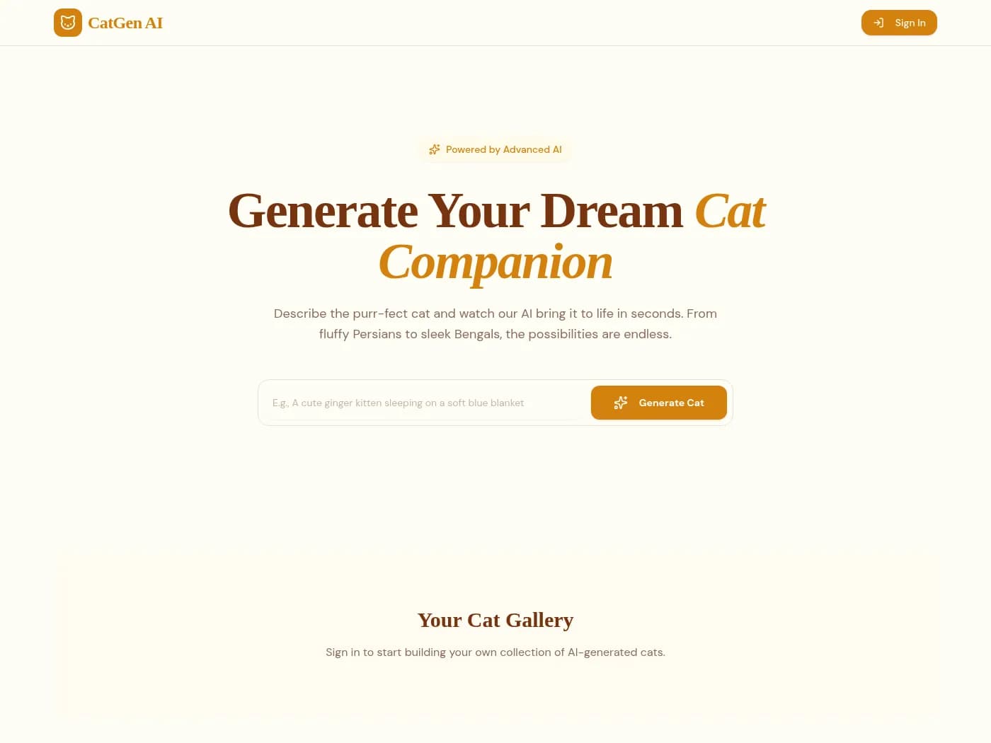 Cat Photo Generator