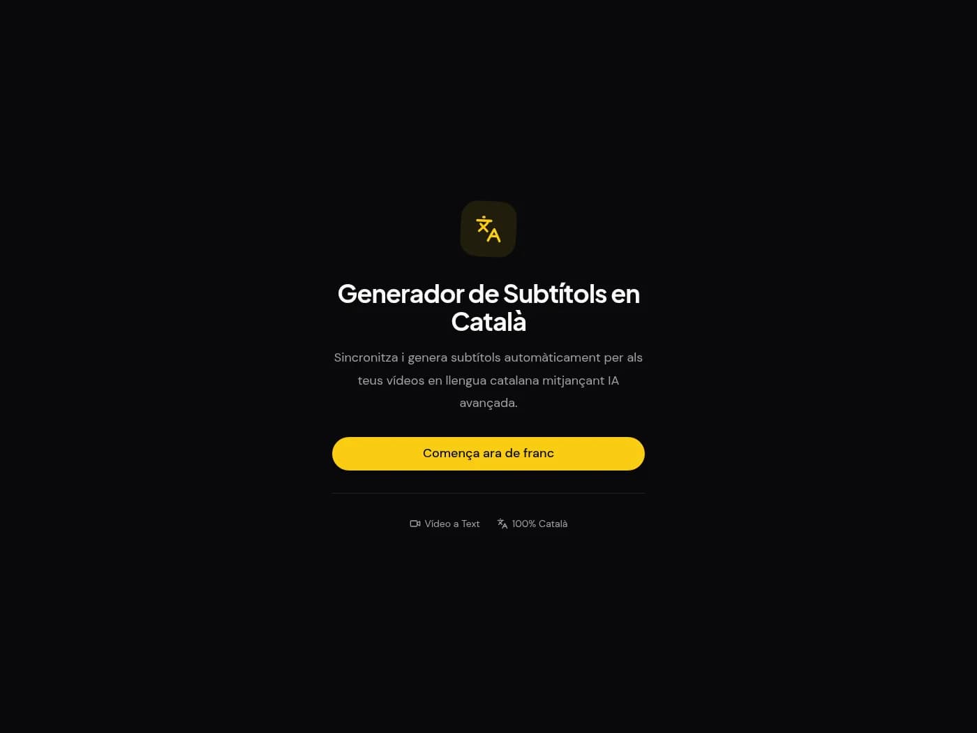 Catalan Subtitle Generator