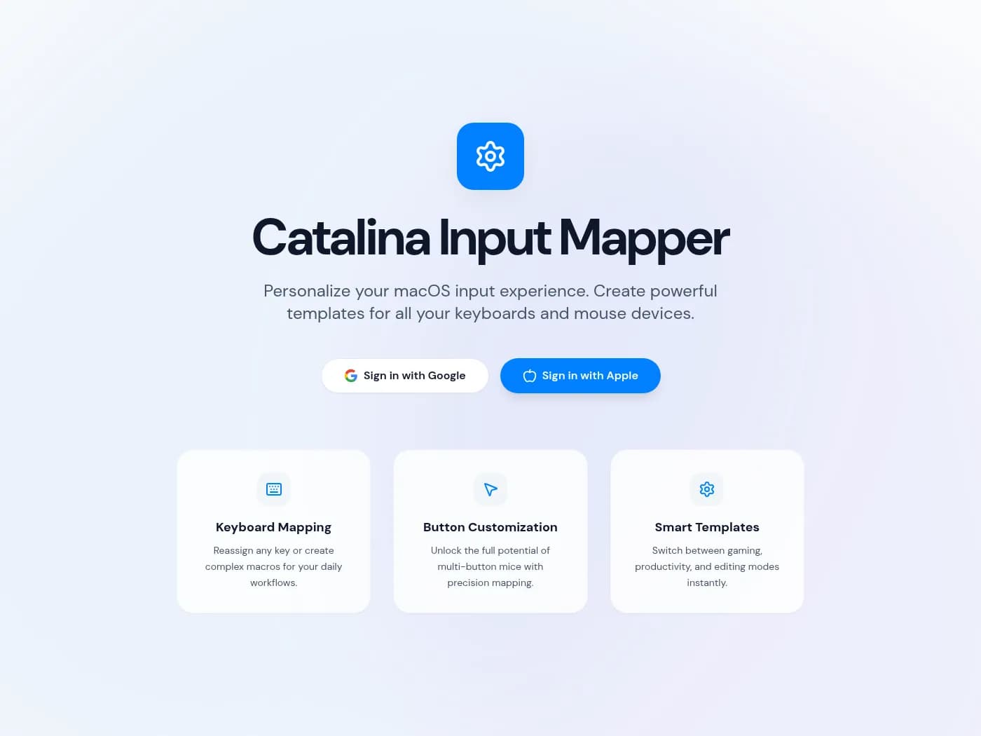 Catalina Input Mapper