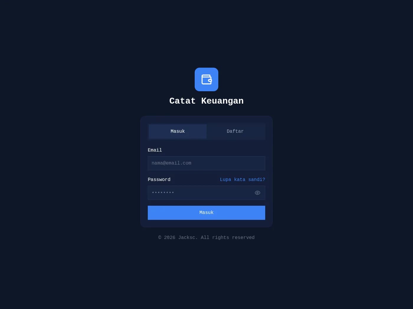Catat Keuangan