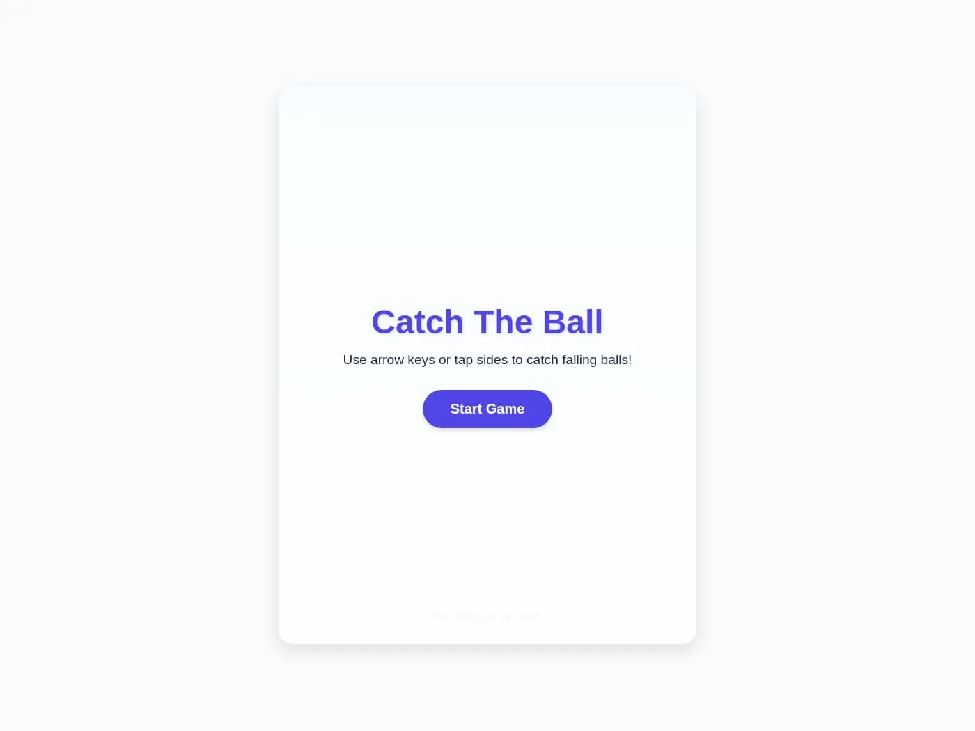 Catch The Ball Game