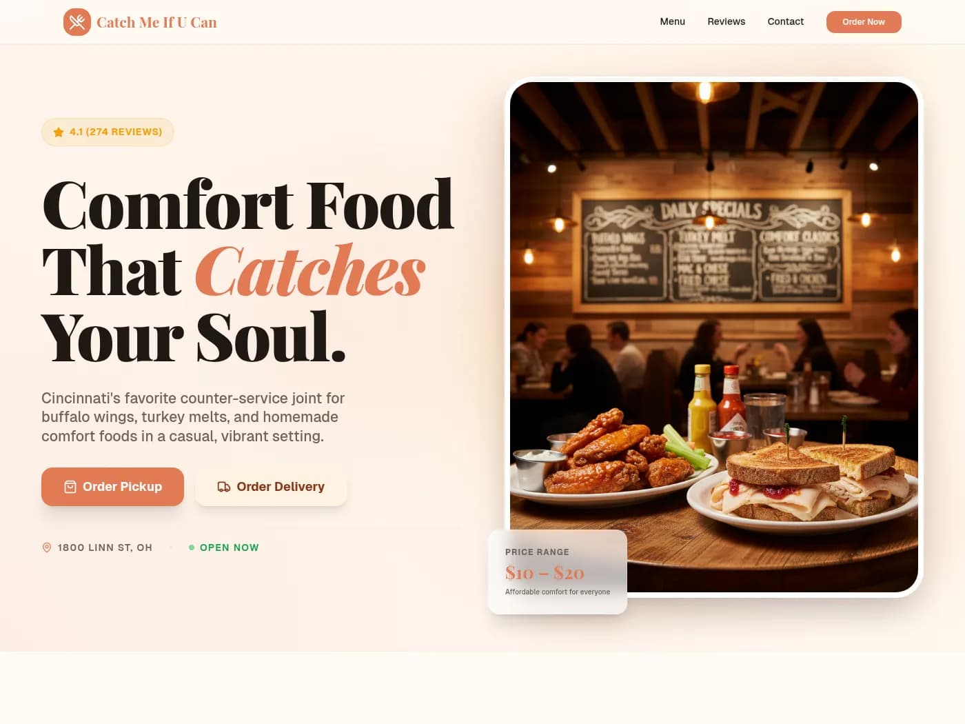 Catch Me Eatery Web