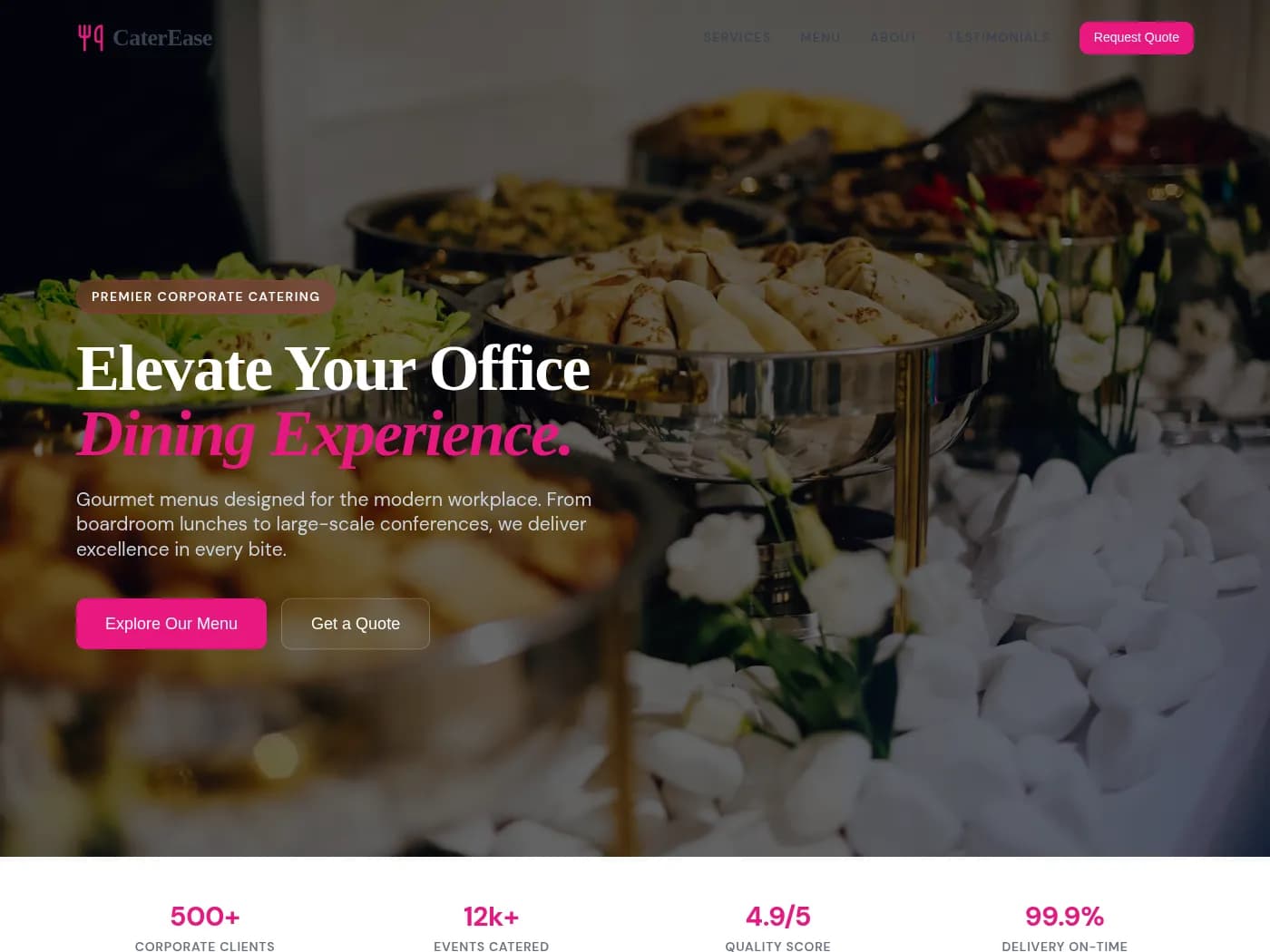 CaterEase Website