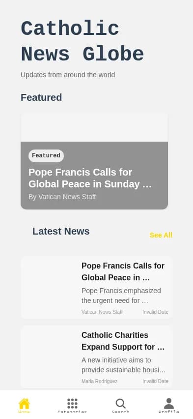Catholic News Globe