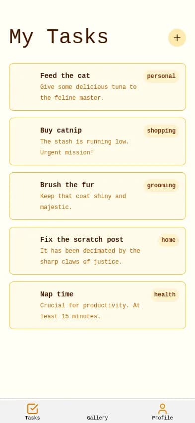 Catify Task Manager