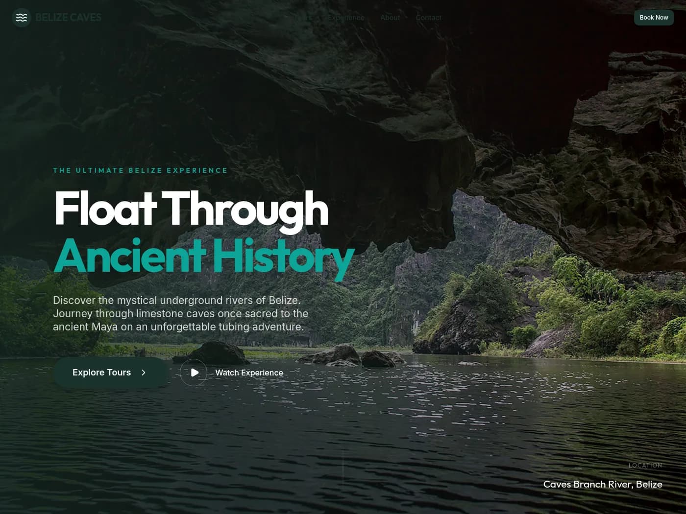 Belize Cave Tubing Tours