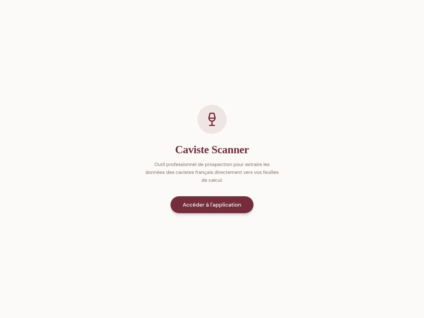 Caviste Scanner App