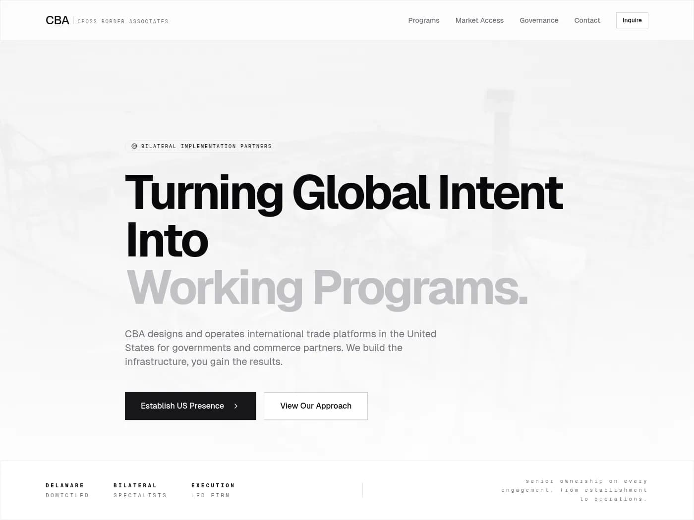 CBA Business Website