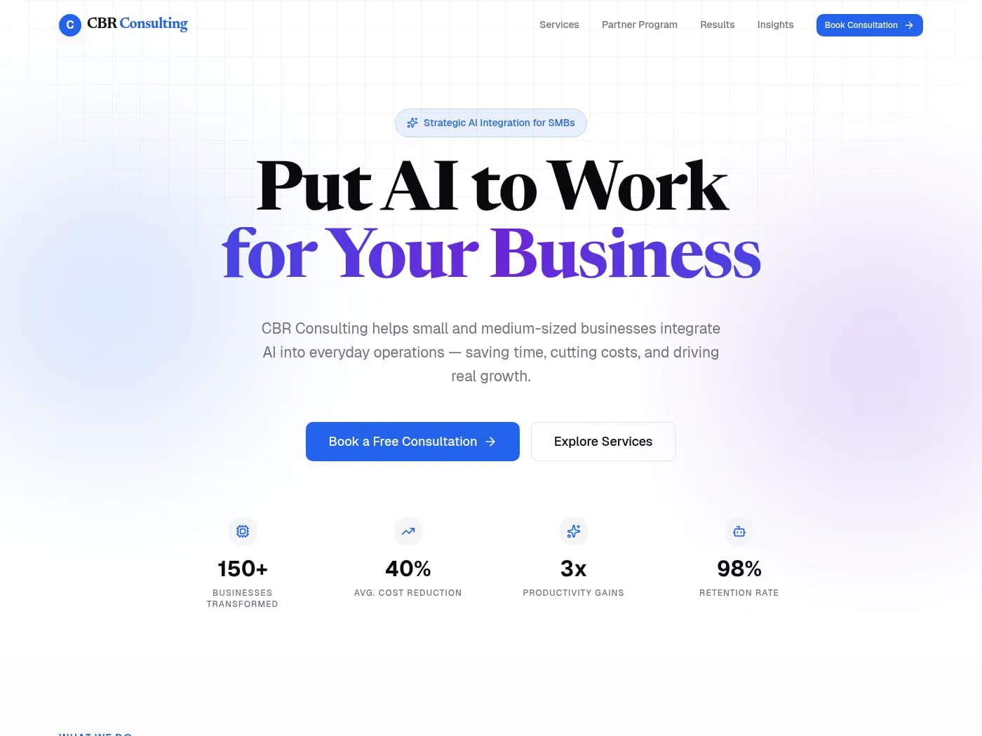 CBR Consulting Revamp