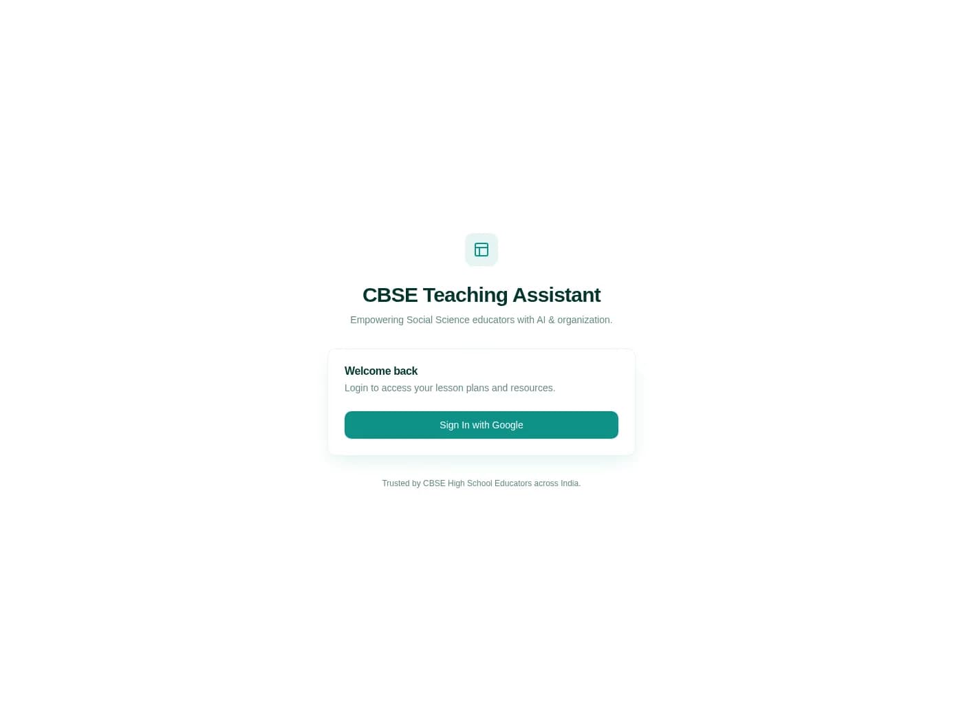 CBSE Teaching Assistant