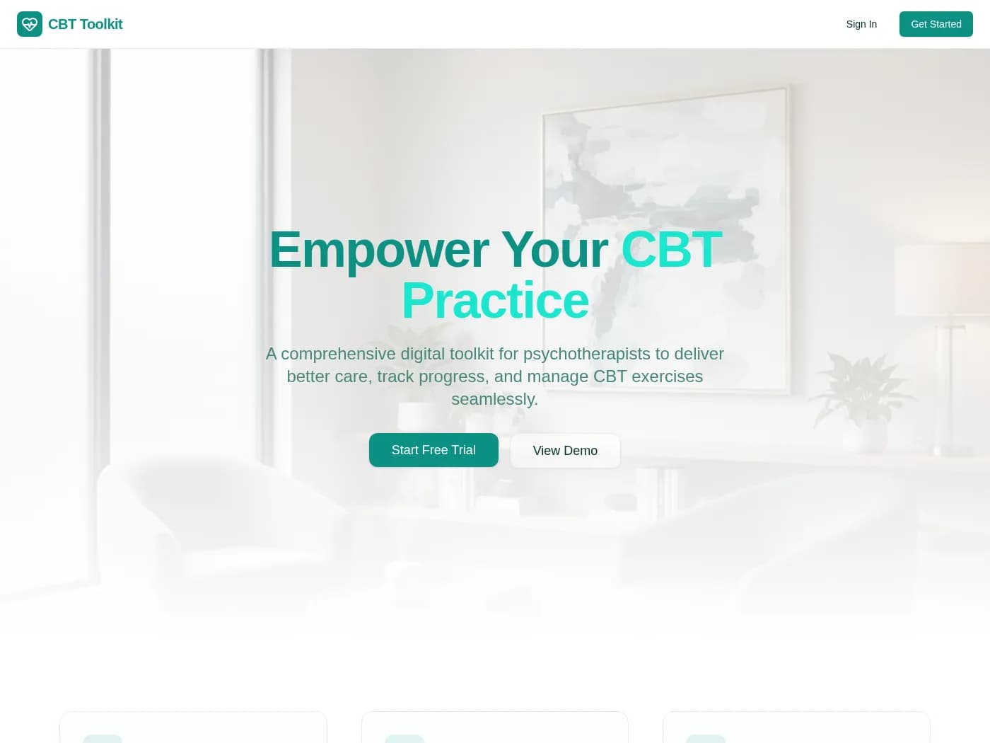 CBT Therapist Toolkit