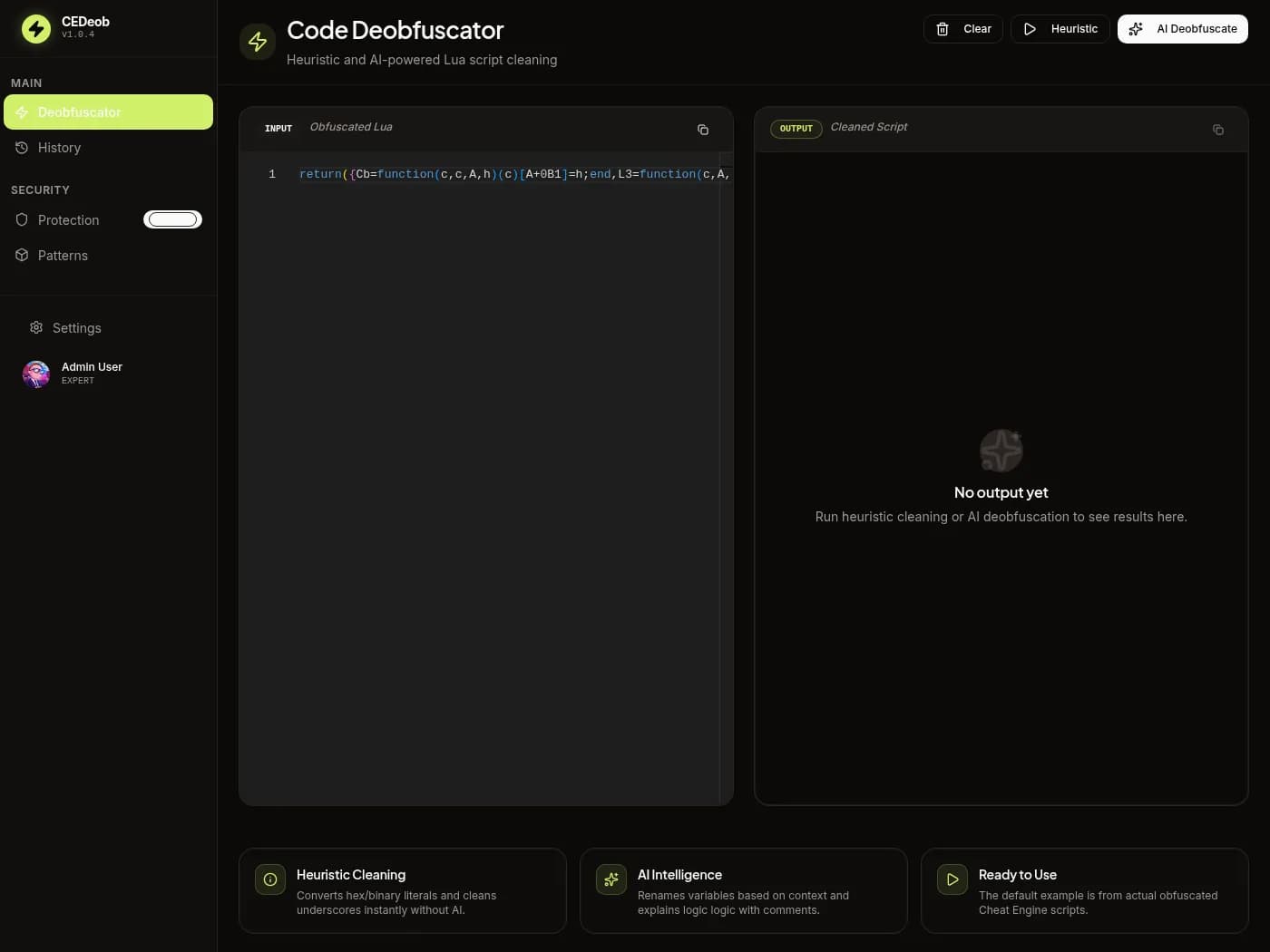 CE Code Deobfuscator