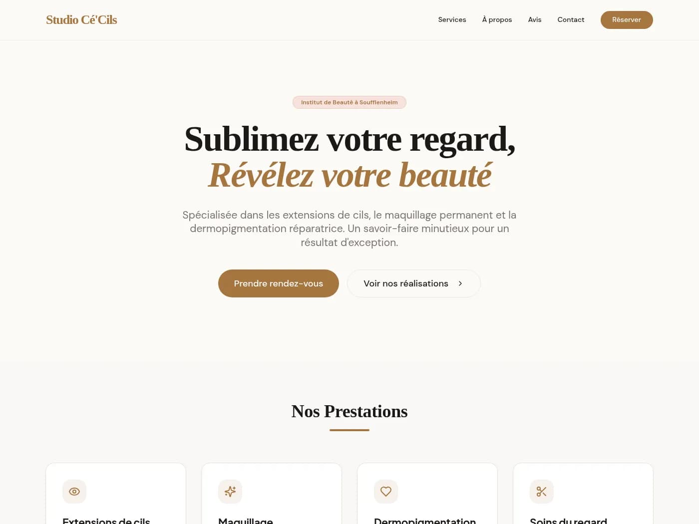 Studio Cé'Cils Web Portal