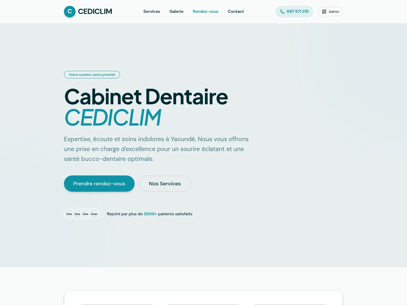 CEDICLIM Dental Clinic Web