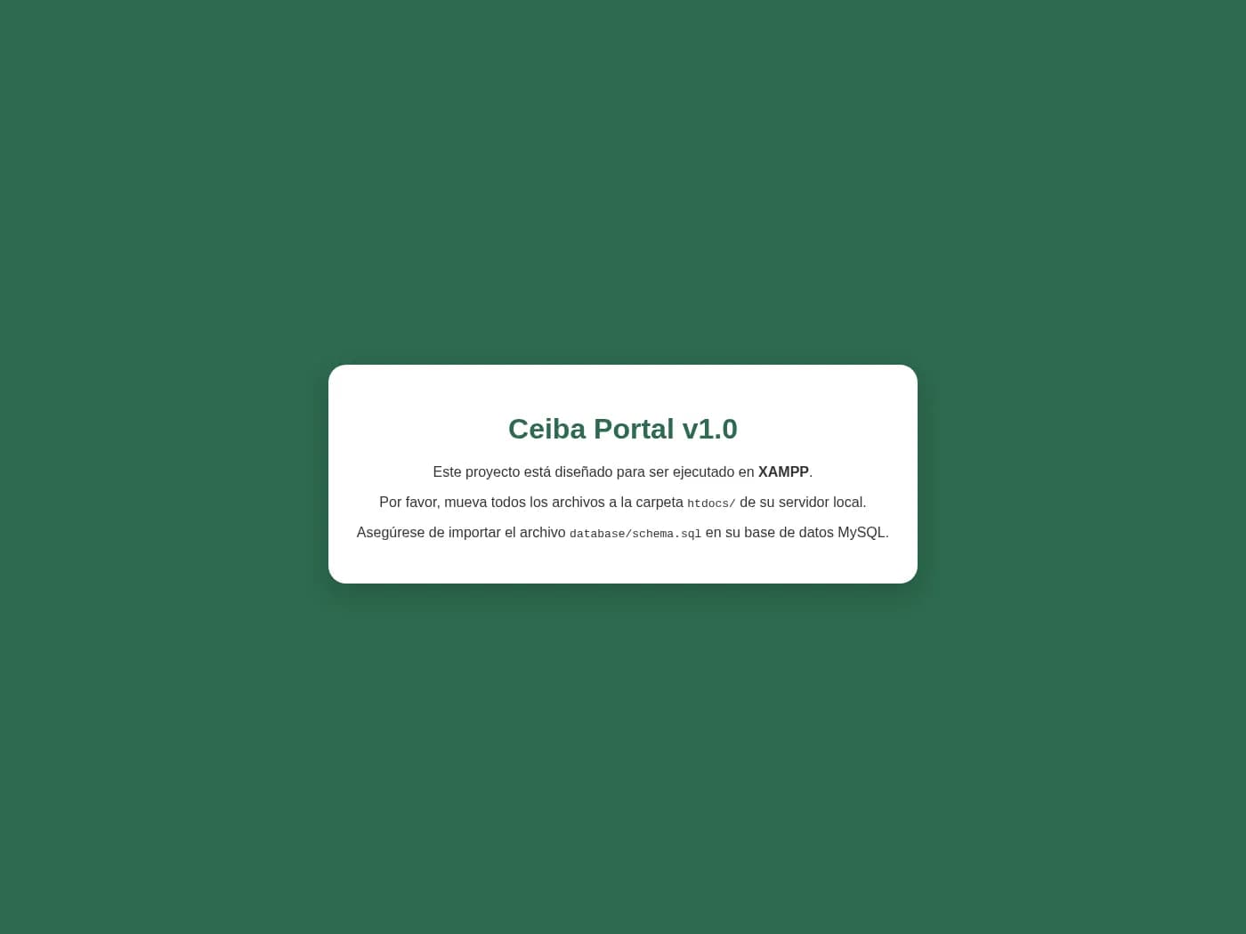 Ceiba Resident Portal
