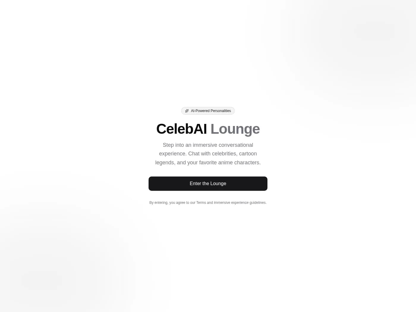 CelebAI Chat Lounge